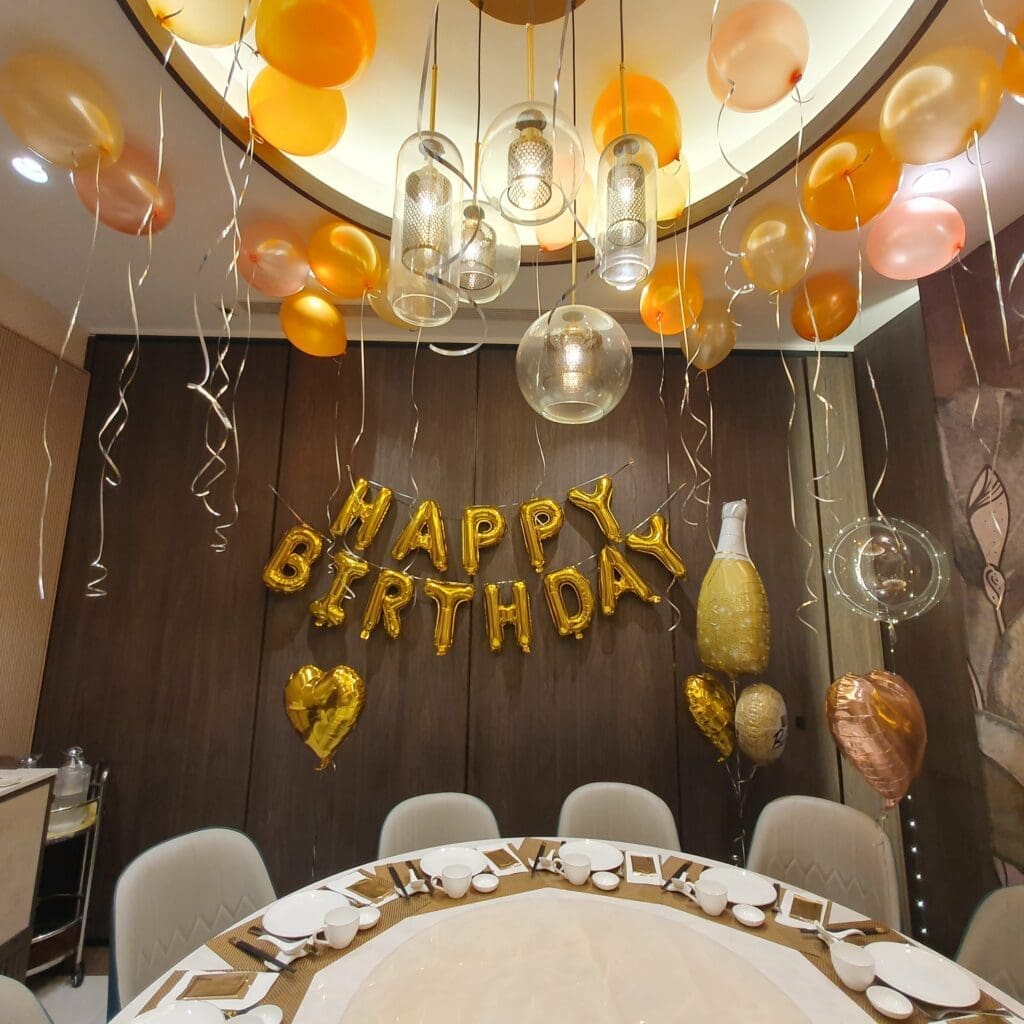 Light Up Your Birthday Fizzy Gold Balloon Package - funlah.com