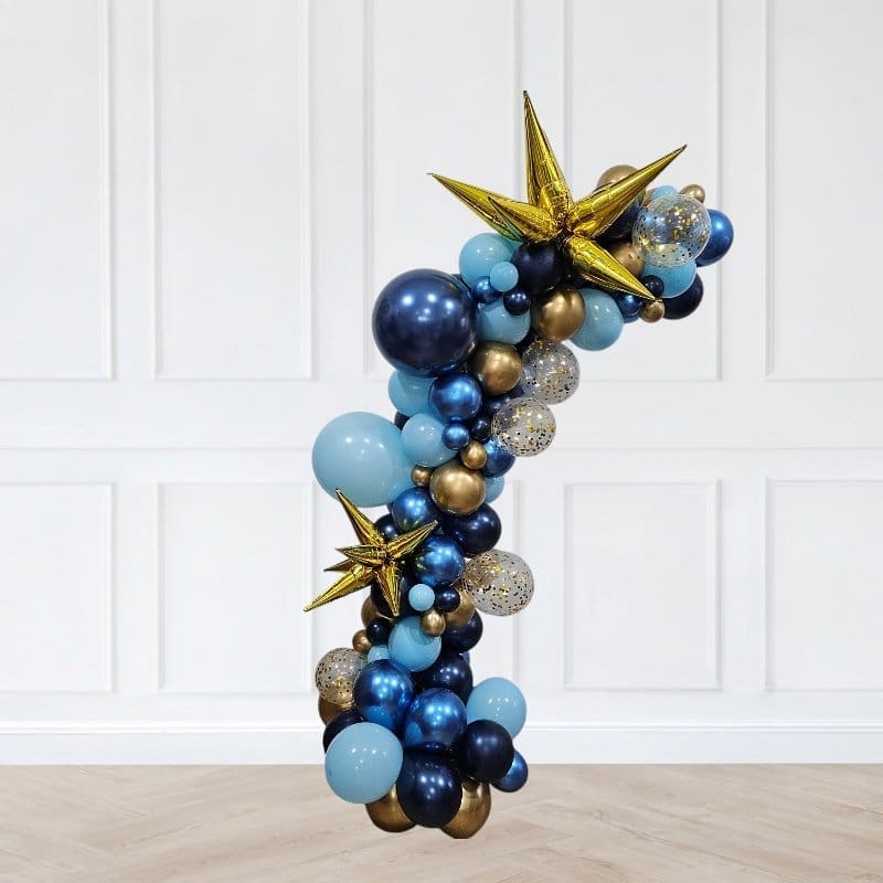 Semi curved organic balloon garland - funlah.com