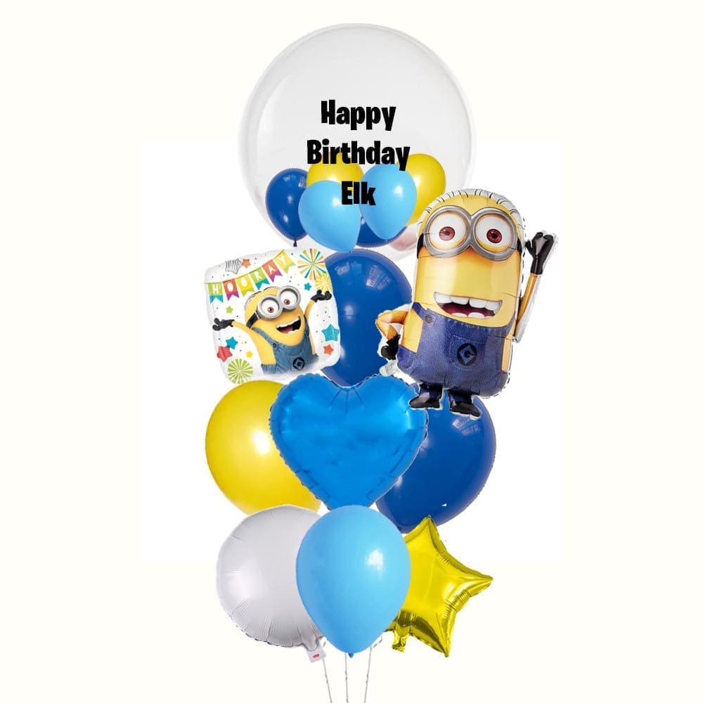 Despicable Me Minion Balloon wow Bouquet - funlah.com